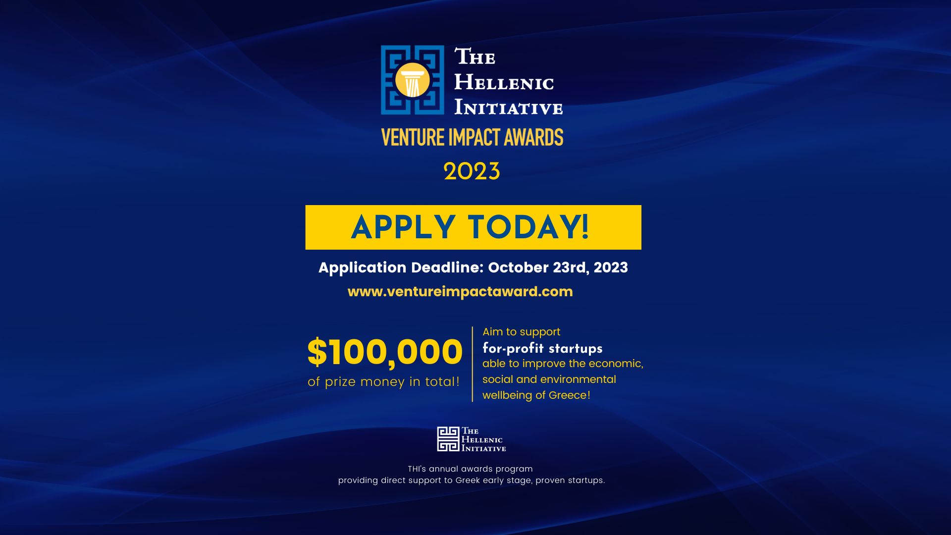4th Annual Venture Impact Awards Applications Now Open